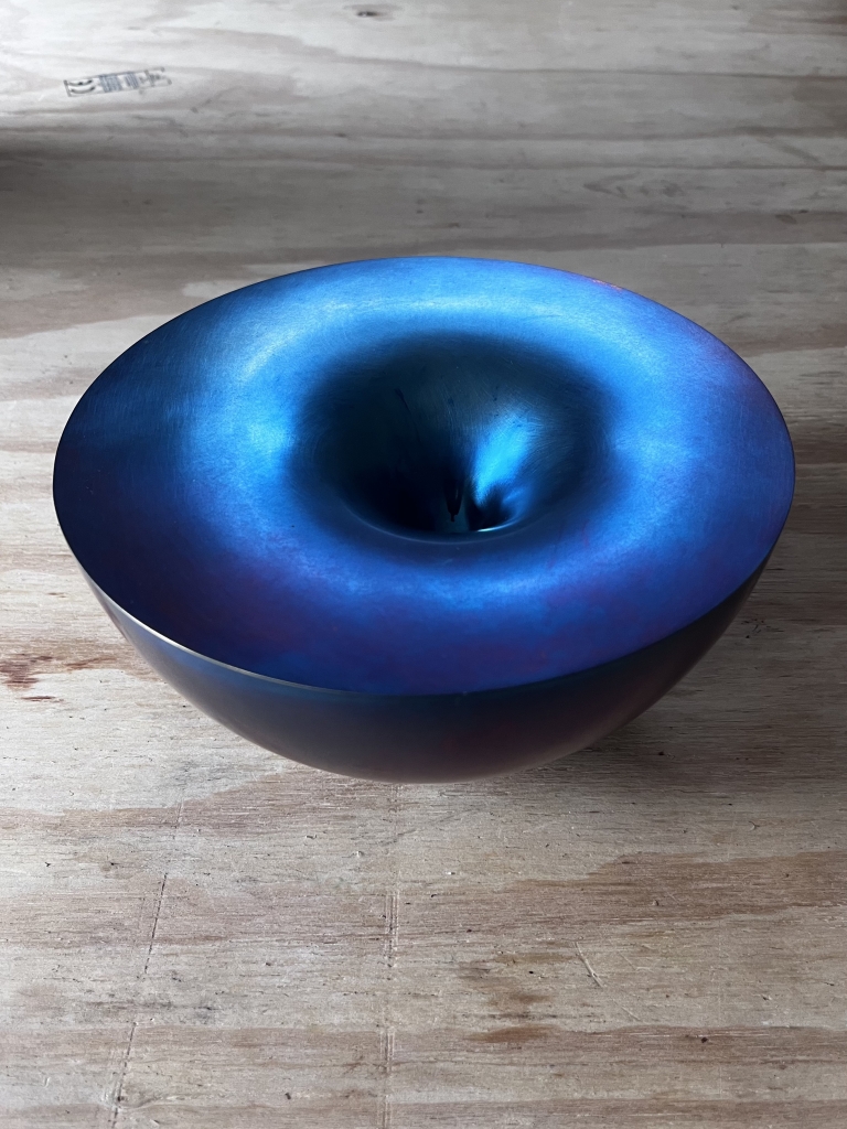 Blue Dimple Bowl - Spazio Nobile