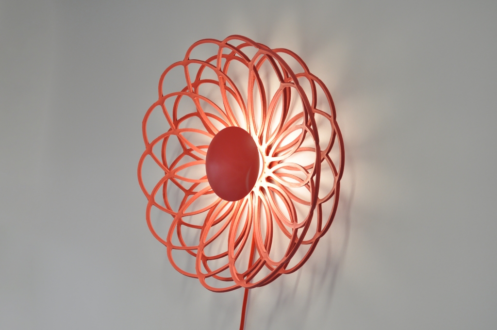 Stone Printing Sconce #1 Light Red - Spazio Nobile